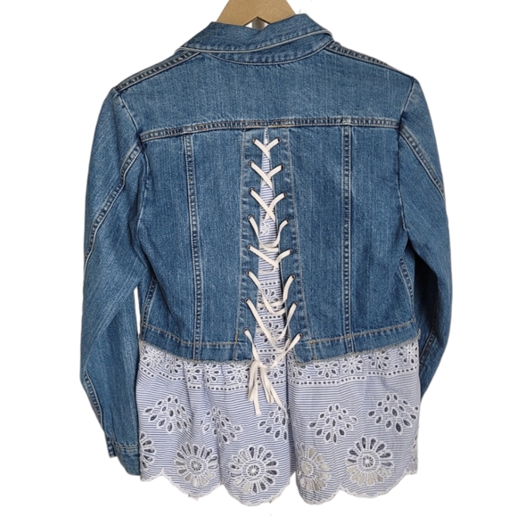 Sea New York | Jackets & Coats | Sea New York Denim Eyelet Trim Jacket ...